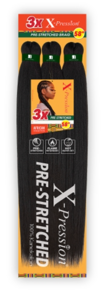 X-Pression Braiding Hair 58” 3-pack – Beauty Vite DFW