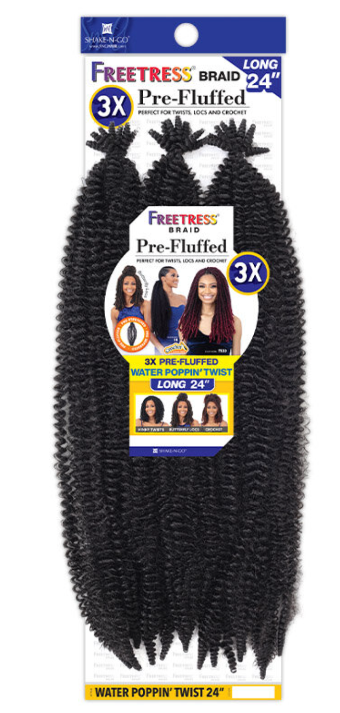 Freetress Braid Pre-Fluffed Water Poppin' Twists 3x 24" – Beauty Vite DFW